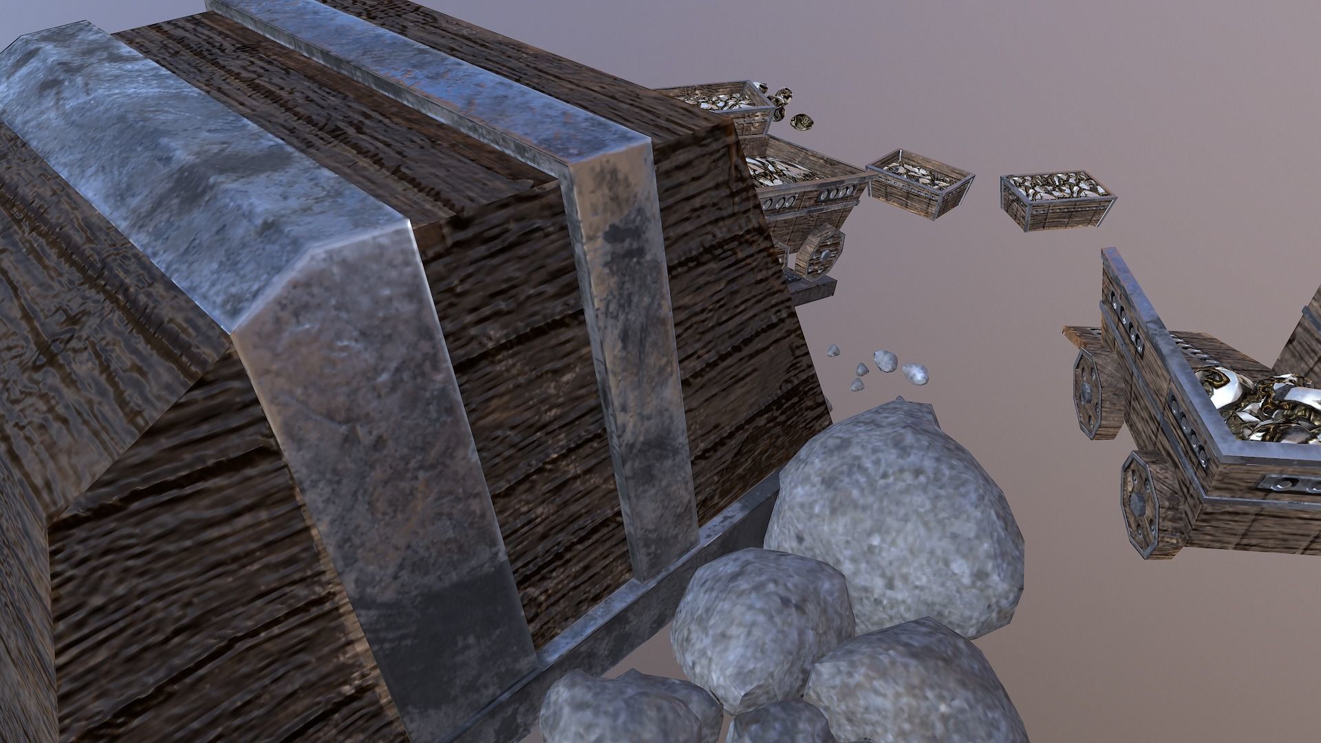 Gold Mine Level 5 3D model | CGTrader