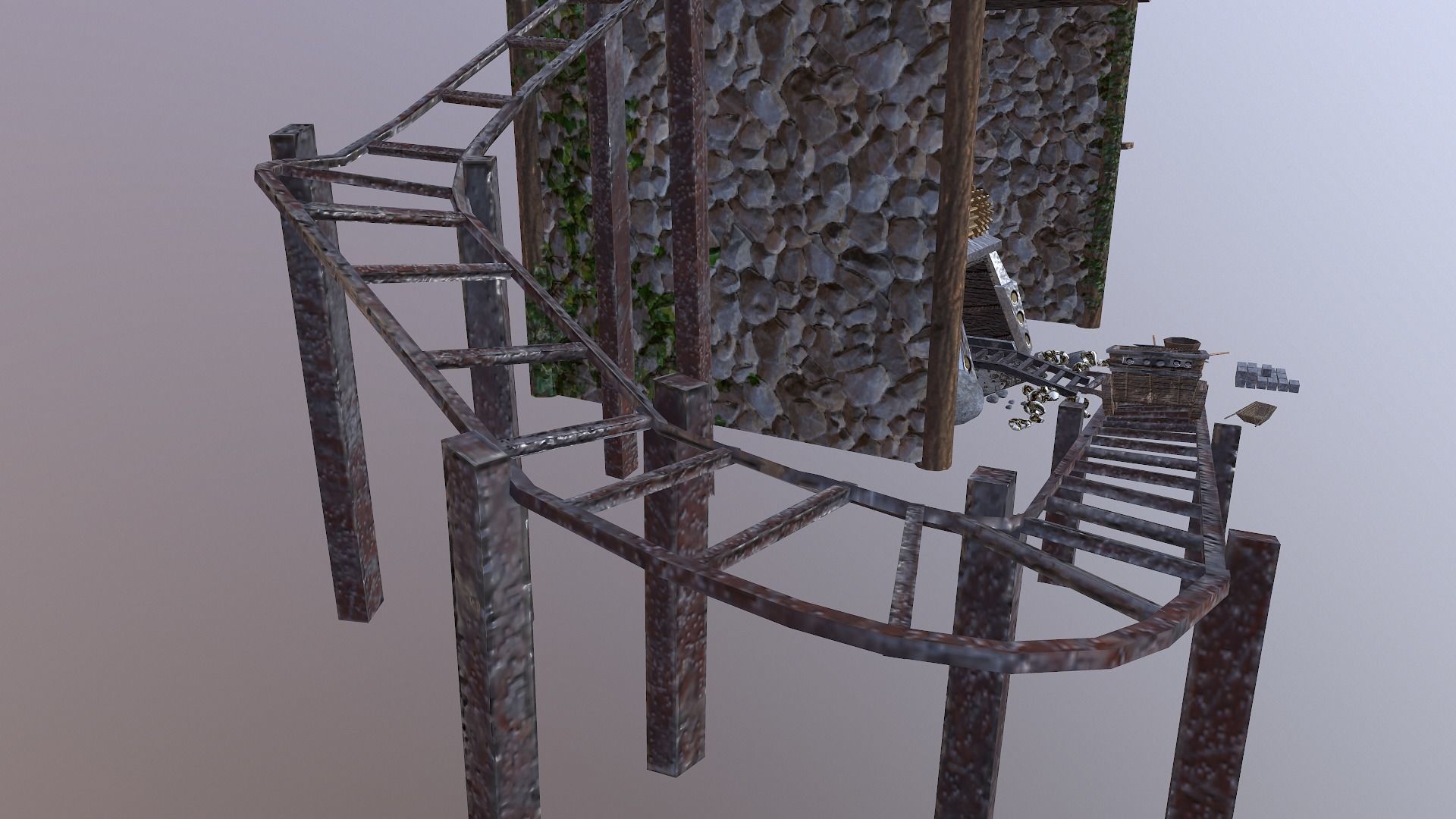 Gold Mine Level 15 3D model | CGTrader