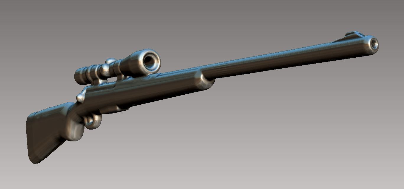 Hunting rifle 3D model 3D printable | CGTrader