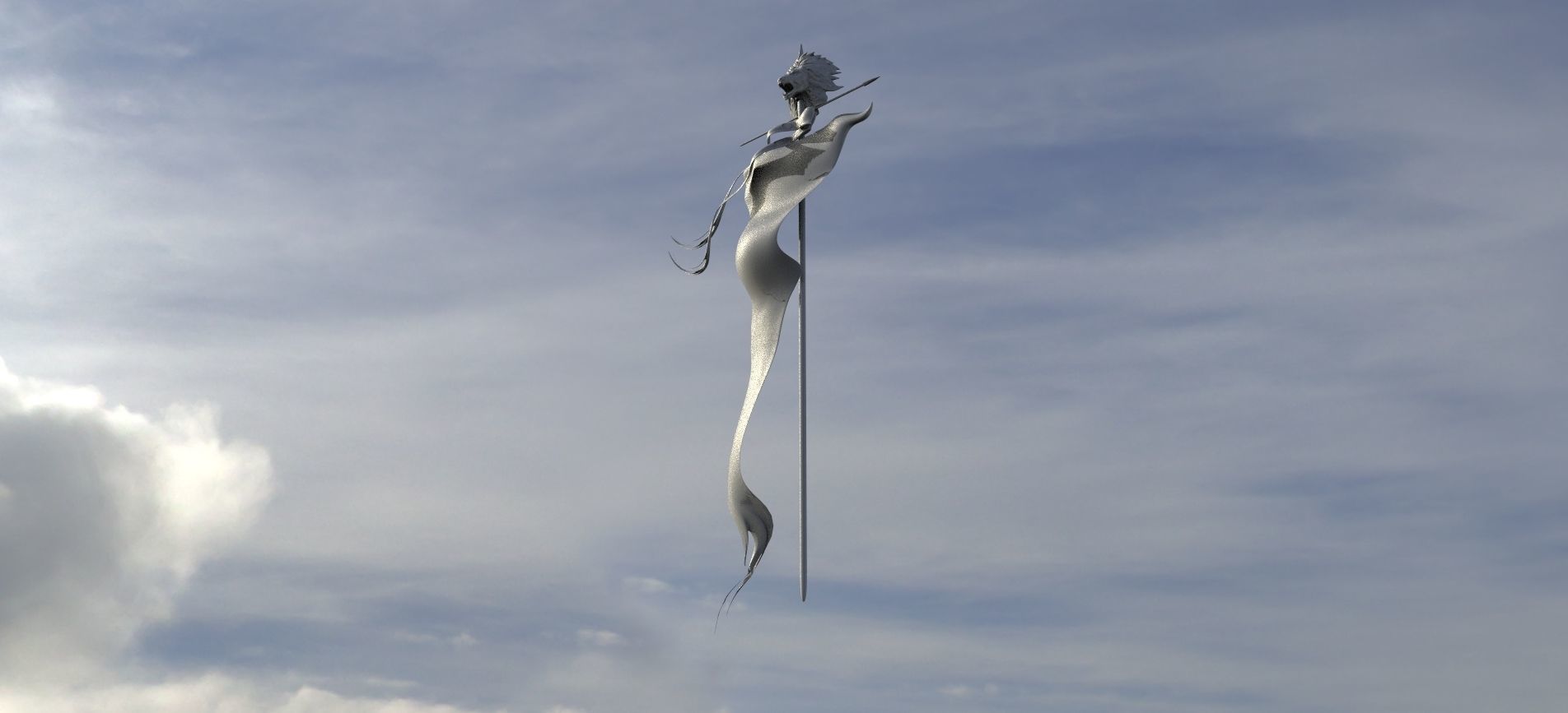 Flags banners 2 models 3D model | CGTrader