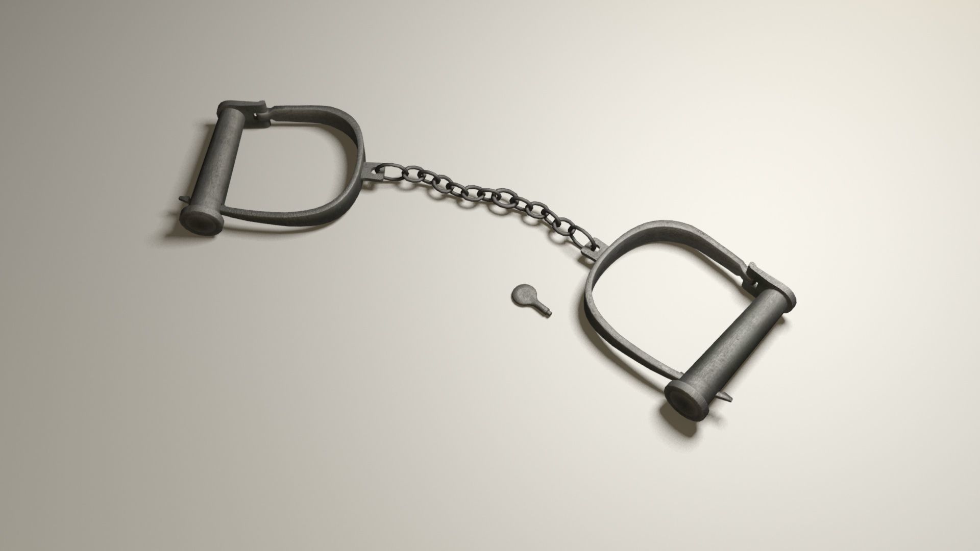 3D model Pirate handcuffs with chain VR / AR / low-poly | CGTrader