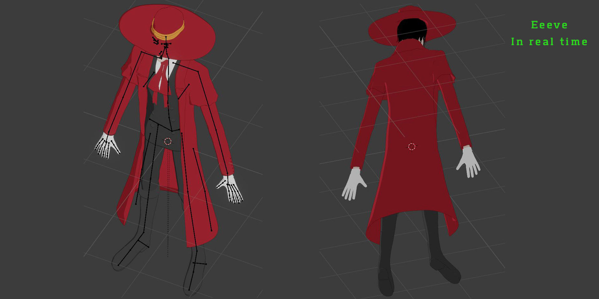 3D model Alucard from Hellsing Anime 3D Rigged VR / AR / low-poly ...