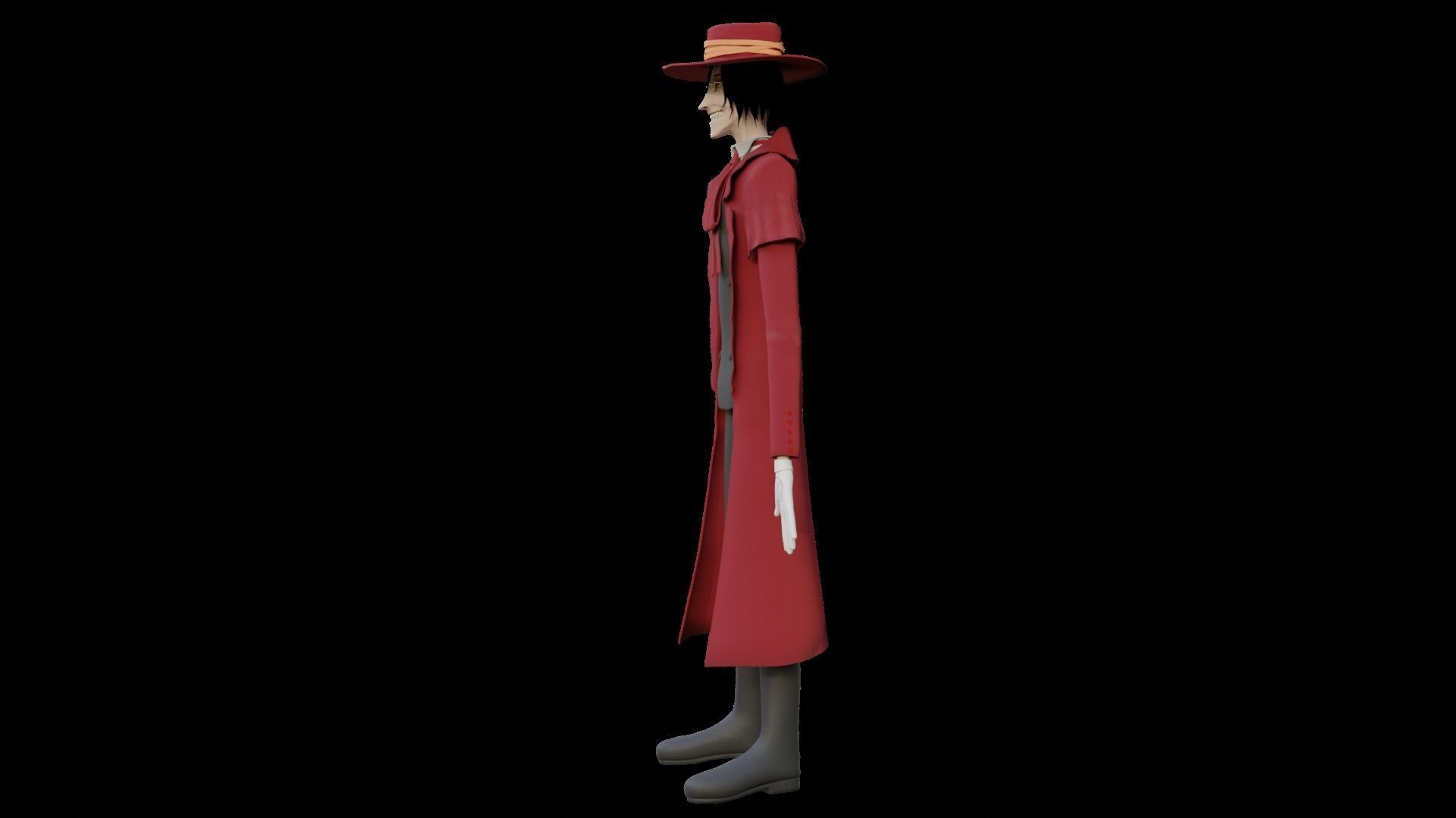 3D model Alucard from Hellsing Anime 3D Rigged VR / AR / low-poly ...