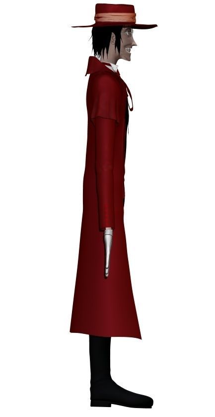 3D model Alucard from Hellsing Anime 3D Rigged VR / AR / low-poly ...