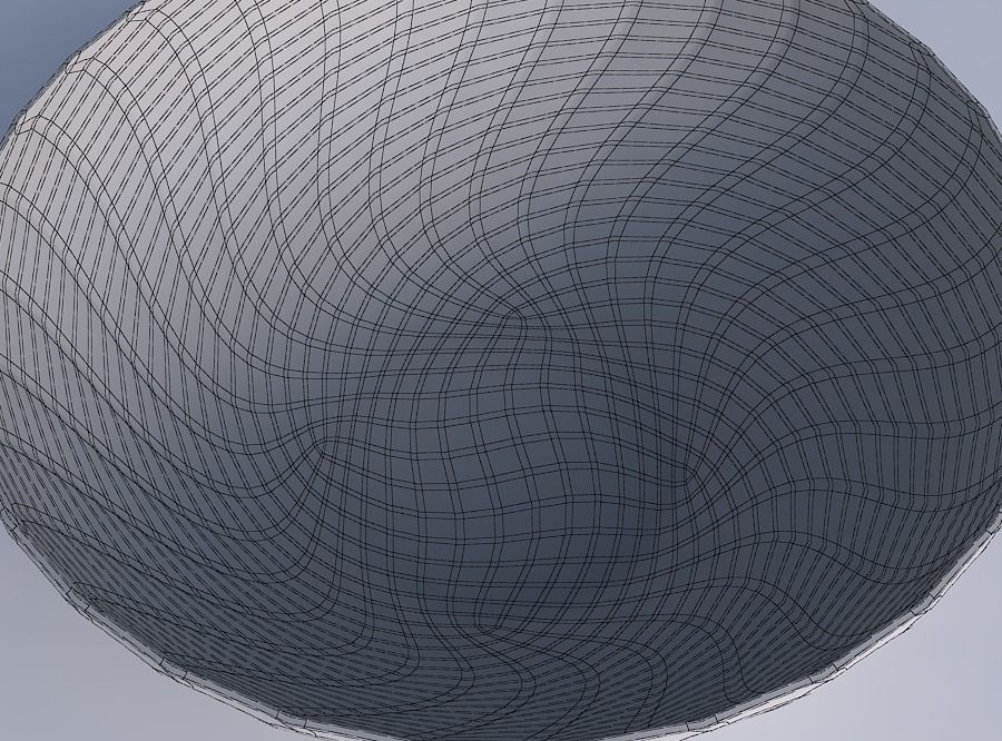 Bowl wide with twisted diagonal grid pattern 3D model 3D printable ...