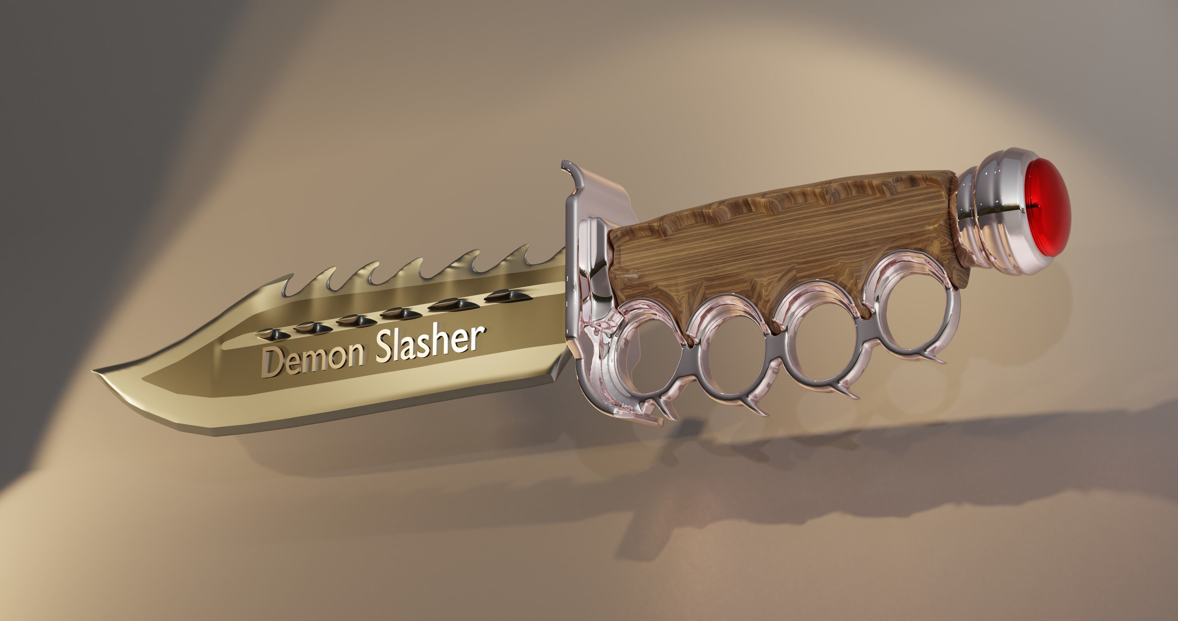 knife demon slasher 3D model | CGTrader