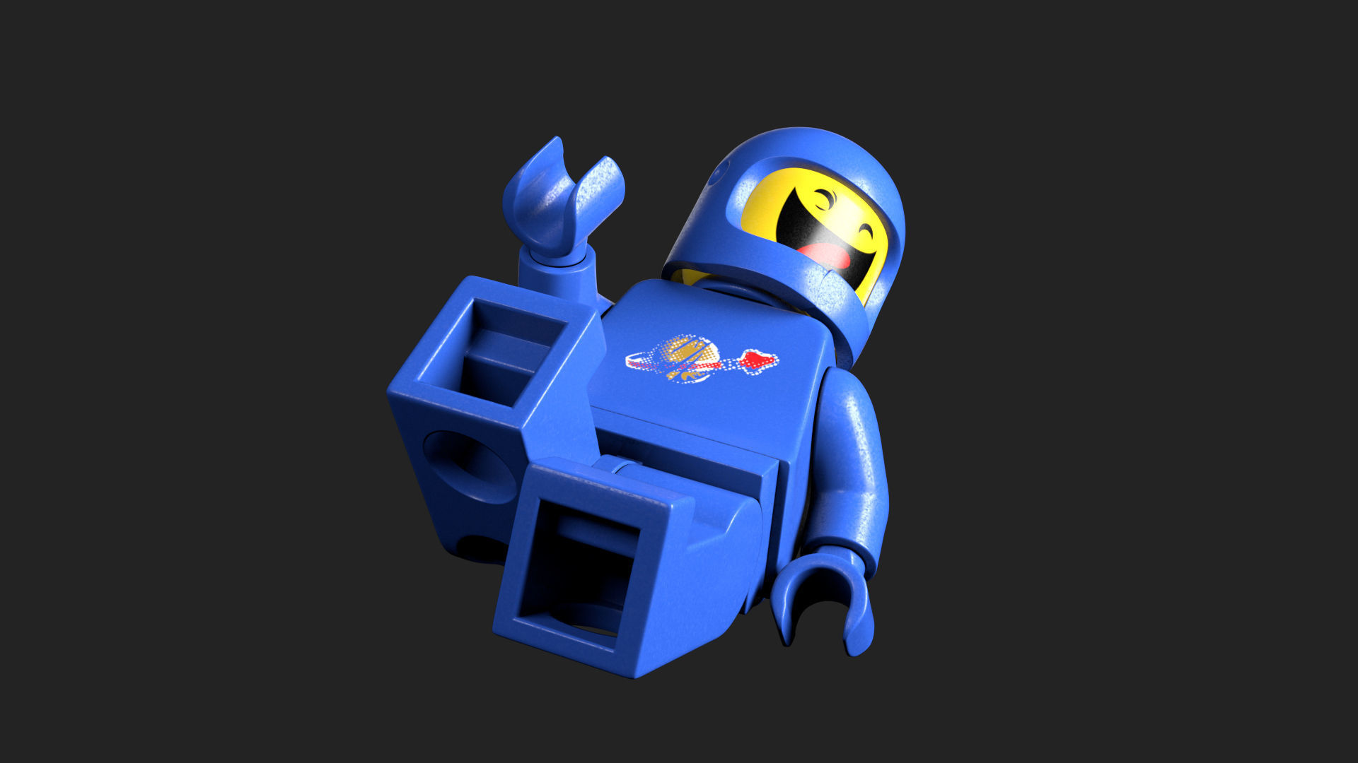 3D model Rigged - Benny The Spaceman Lego Movie VR / AR / low-poly ...