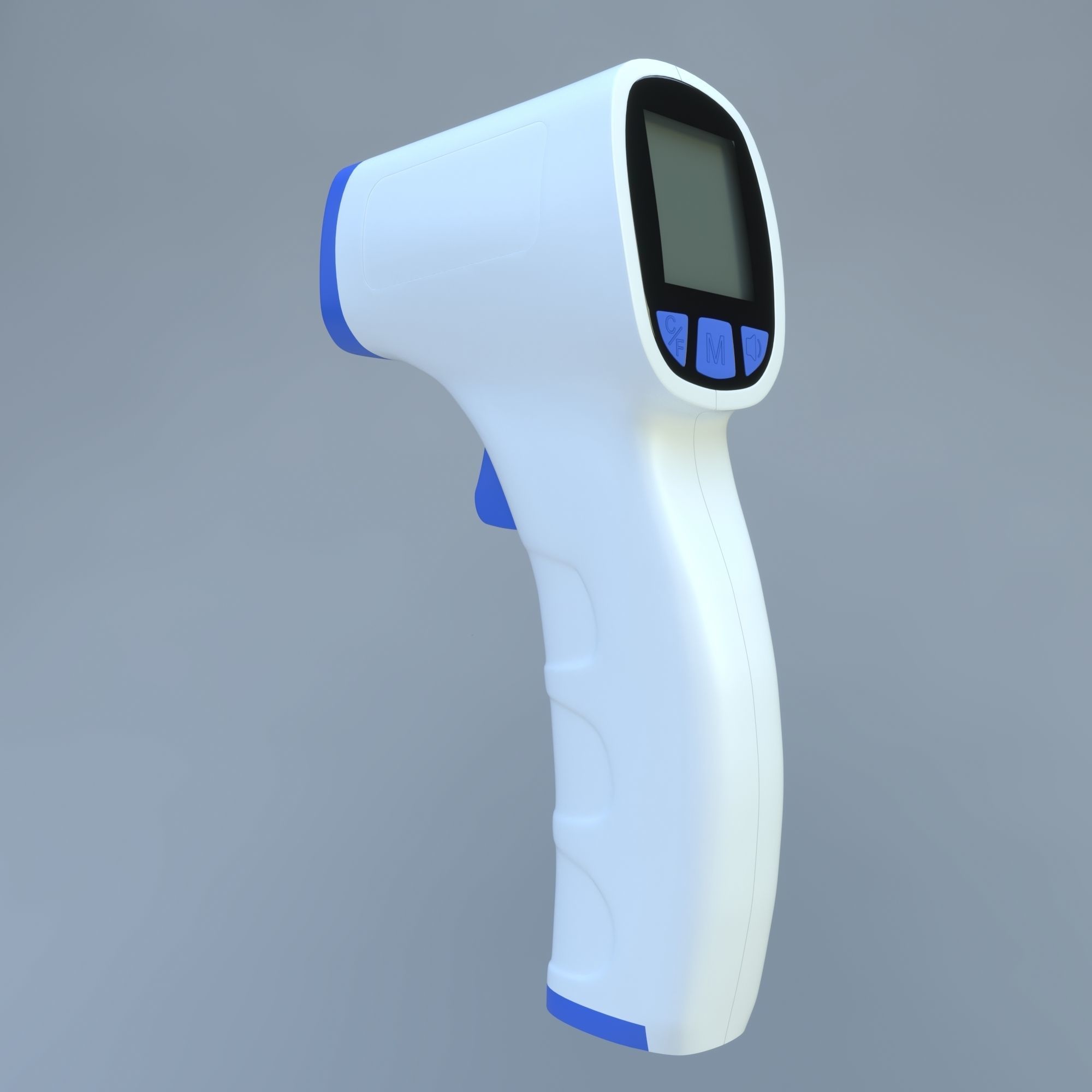 Non-Contact Forehead Infrared Thermometer 3D model | CGTrader