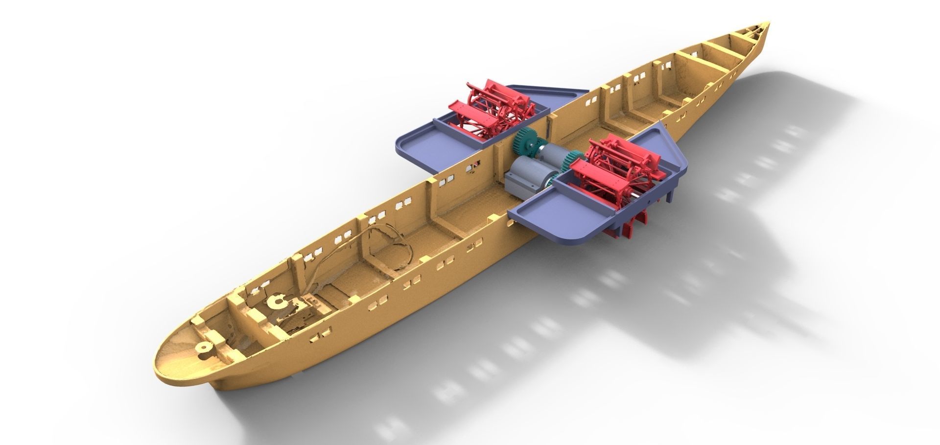 Paddle wheel 100mm with blade control 3D model 3D printable | CGTrader