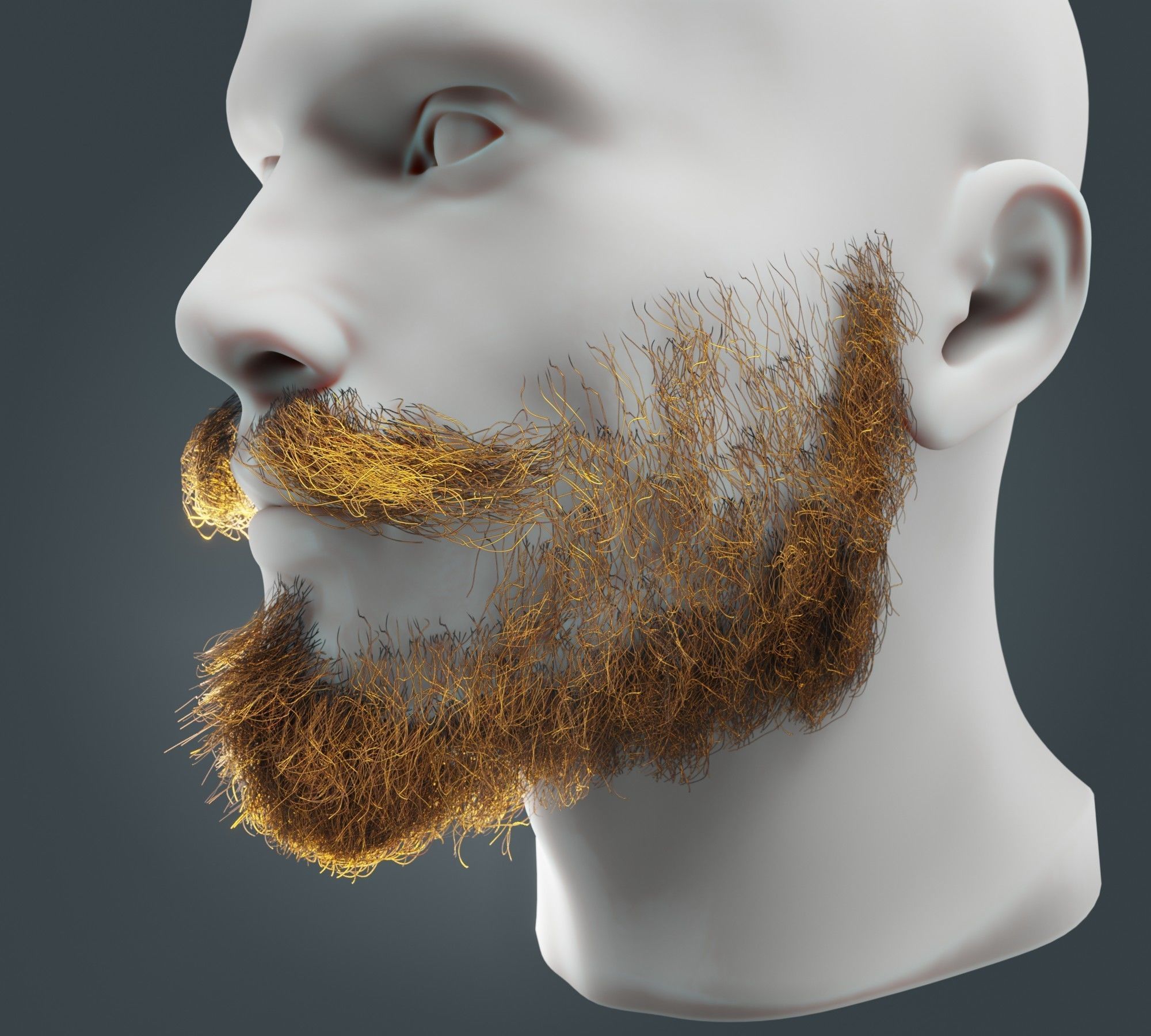 3D model Beard RealTime 13 Version 2 Low Poly VR / AR / low-poly | CGTrader