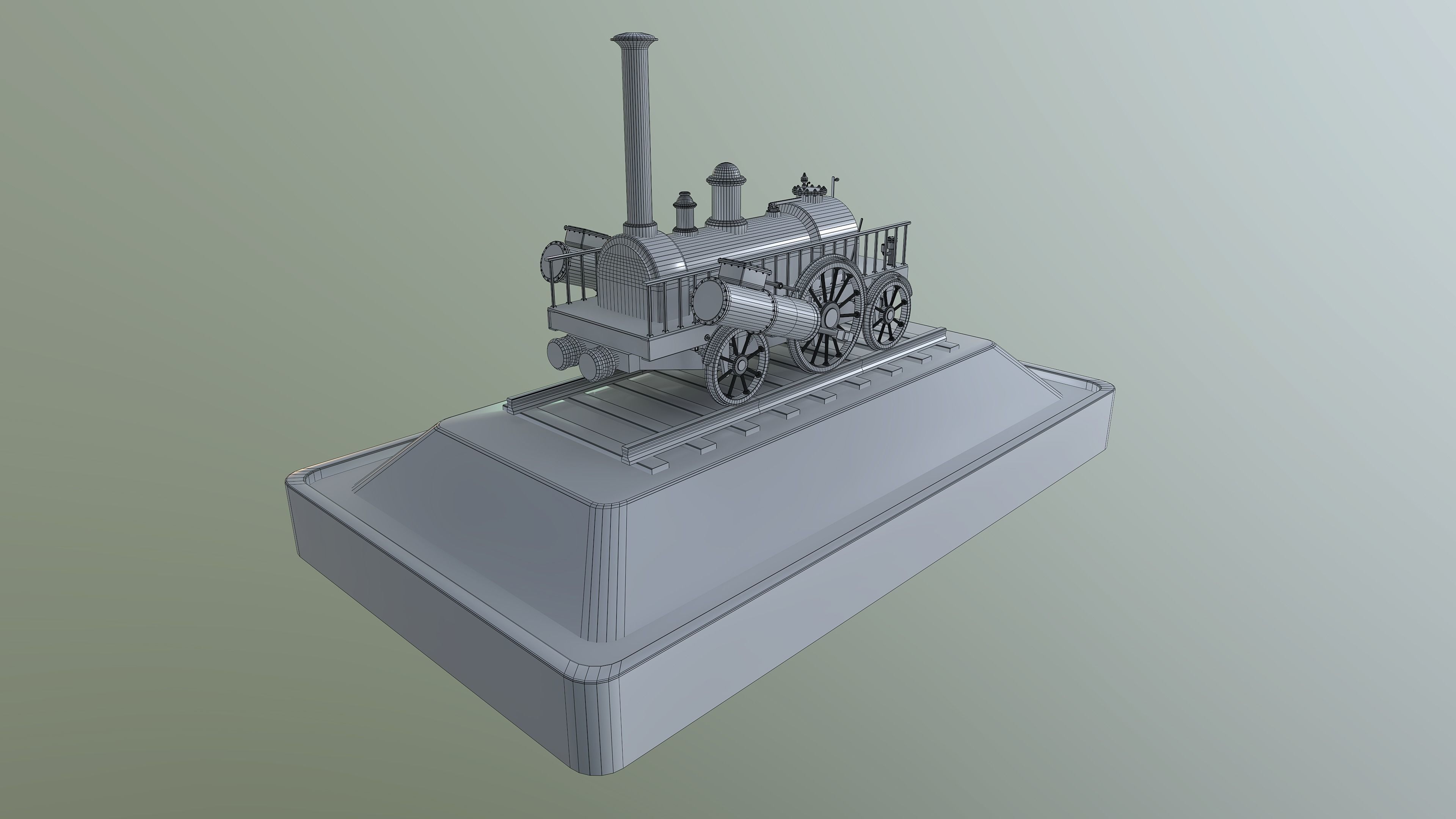 3D model Locomotive Victoria VR / AR / low-poly | CGTrader