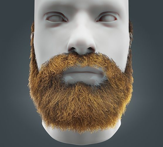 3D model Beard RealTime 17 Version 2 Low Poly VR / AR / low-poly | CGTrader