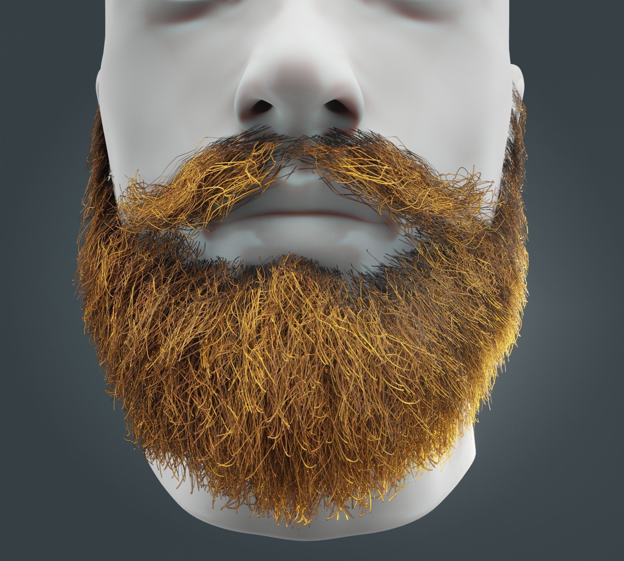 3D model Beard RealTime 18 Version 2 Low Poly VR / AR / low-poly | CGTrader