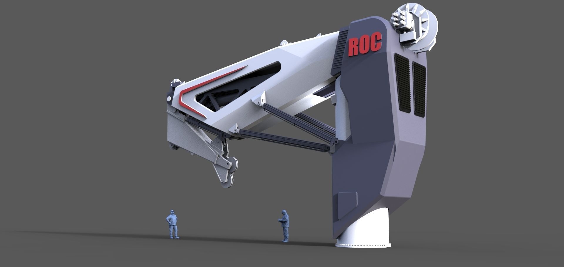 Offshore crane ROC 3D model 3D printable | CGTrader