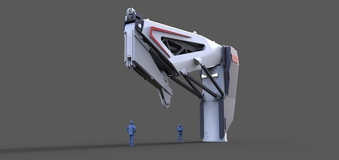 Offshore crane ROC 3D model 3D printable | CGTrader