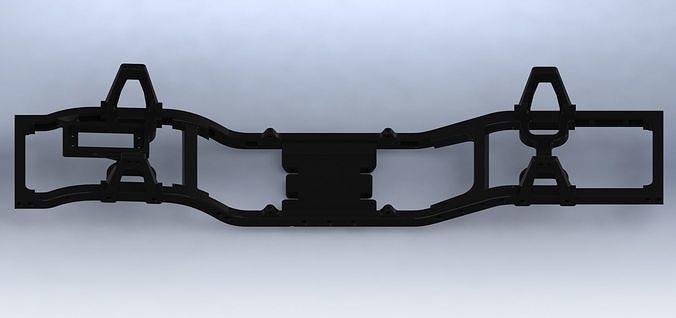 RC Print Frame Lowered Body for Axial 2 3D model 3D printable | CGTrader