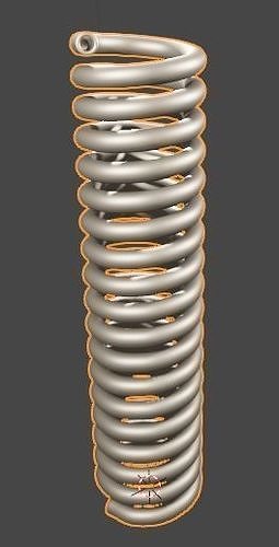 A Gold Metal Spring 3D model | CGTrader