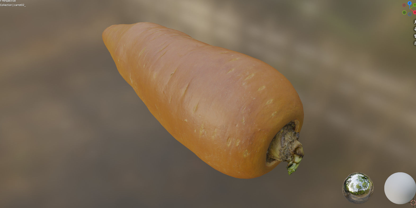 3D model 4k carrot VR / AR / low-poly | CGTrader
