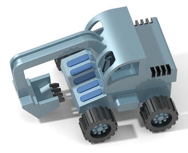 Classic Earth Moving Machine 3D model 3D printable | CGTrader