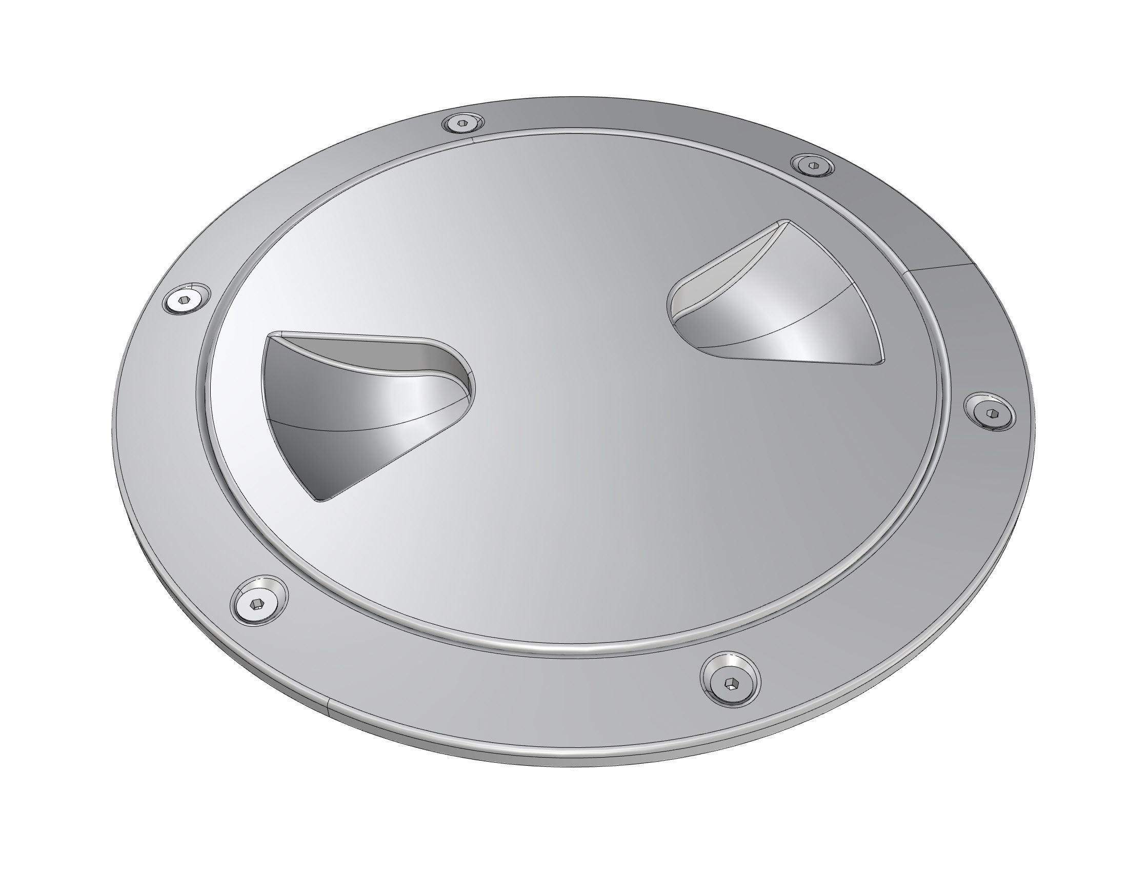 Marine Inspection Lid 3D model | CGTrader
