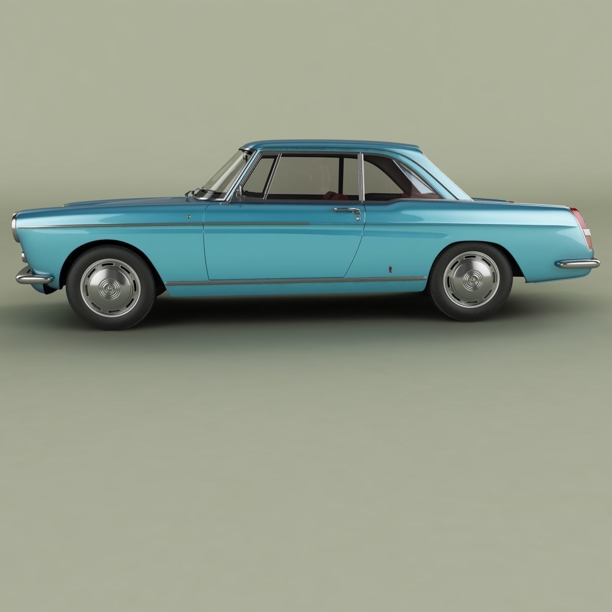 Peugeot 404 Coupe 3D model | CGTrader