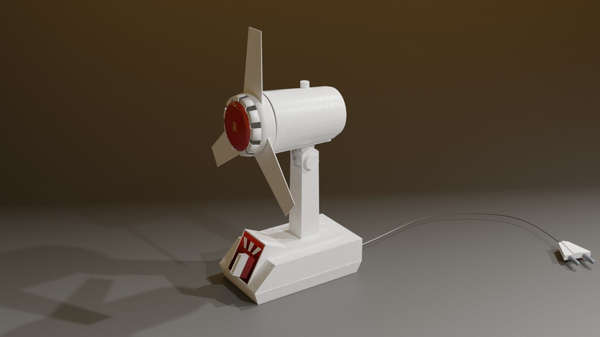 3D model 3d model of a soviet fan VR / AR / low-poly | CGTrader