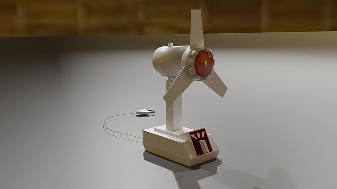 3D model 3d model of a soviet fan VR / AR / low-poly | CGTrader