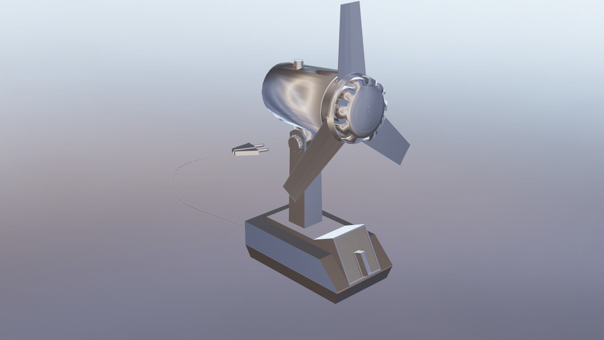 3D model 3d model of a soviet fan VR / AR / low-poly | CGTrader