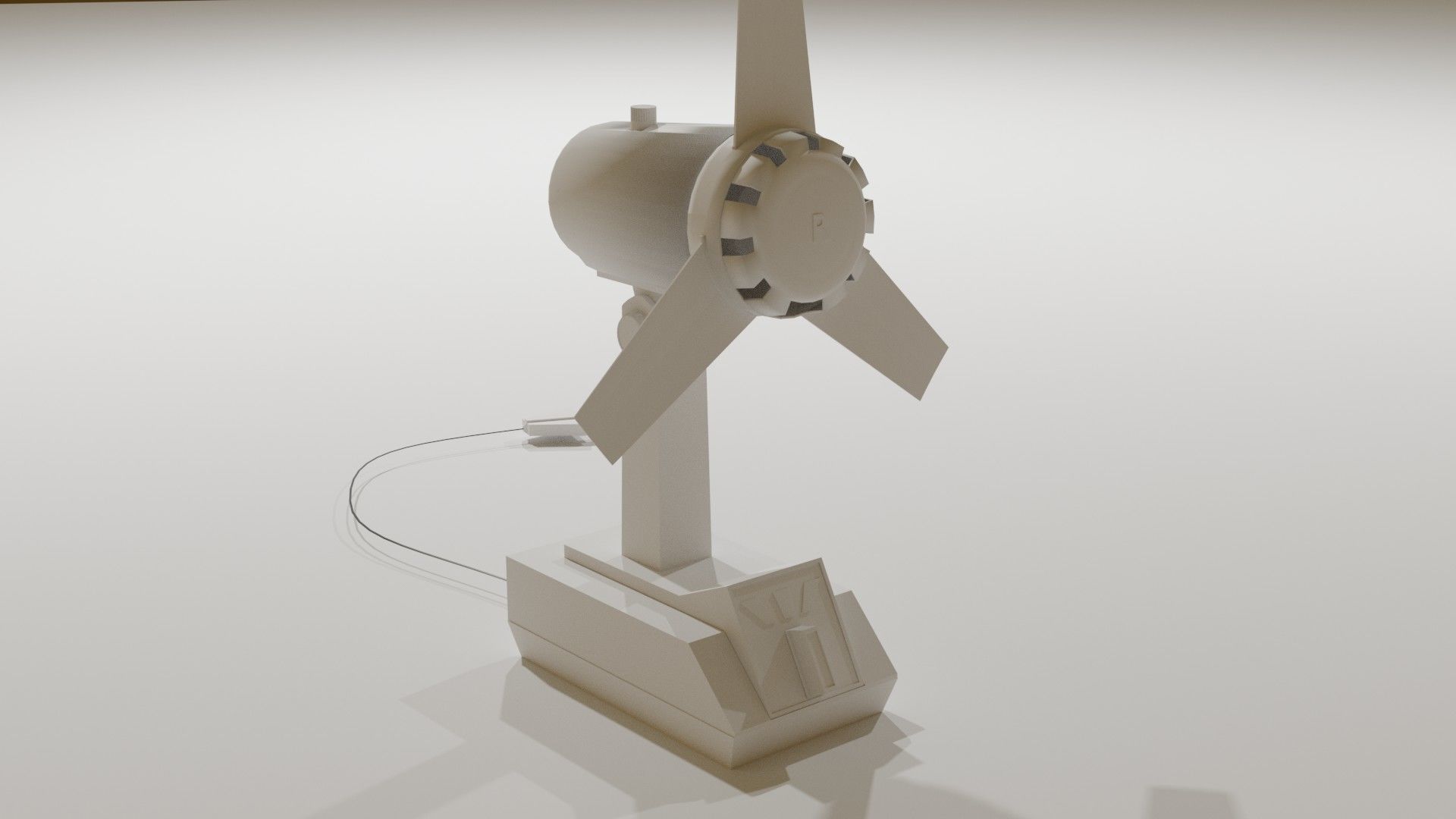 3D model 3d model of a soviet fan VR / AR / low-poly | CGTrader