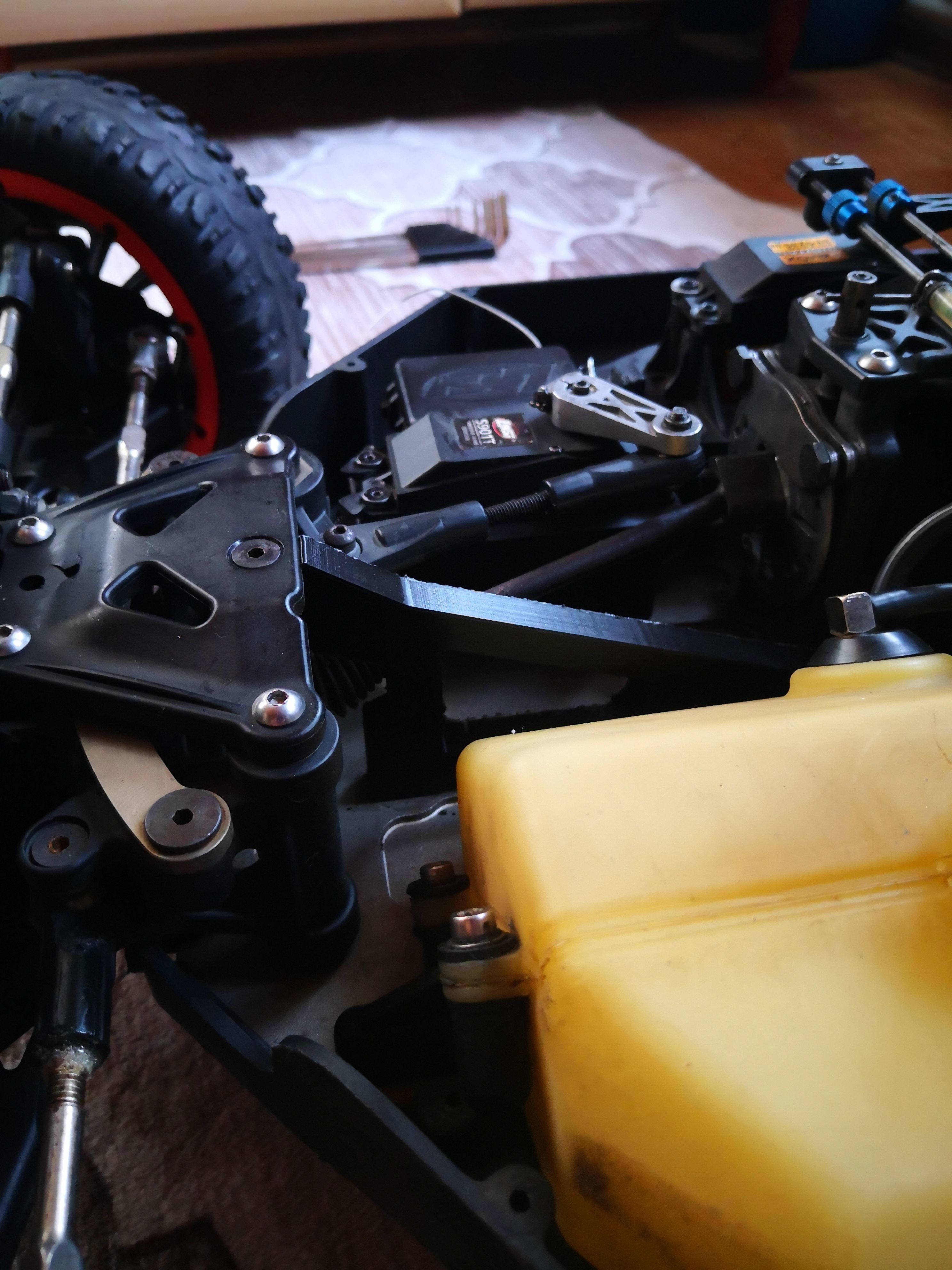 Losi 5ive-T Front Chassis Brace 3D model 3D printable | CGTrader