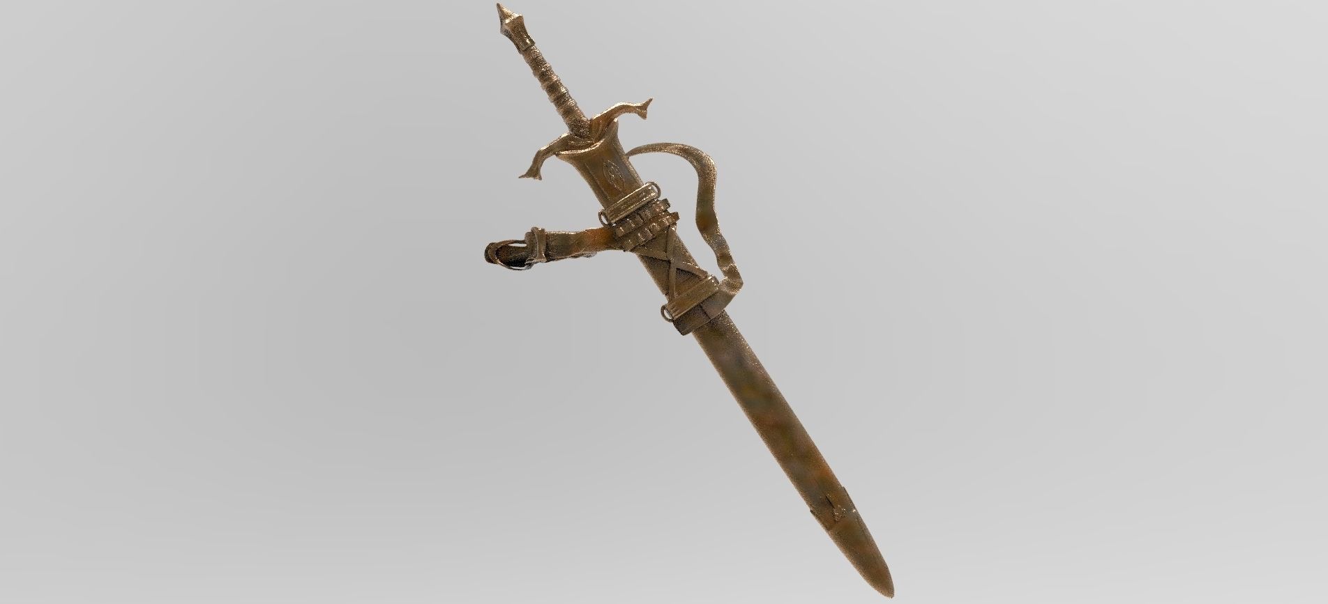 Epic fantasy twohanded sword 3D model | CGTrader