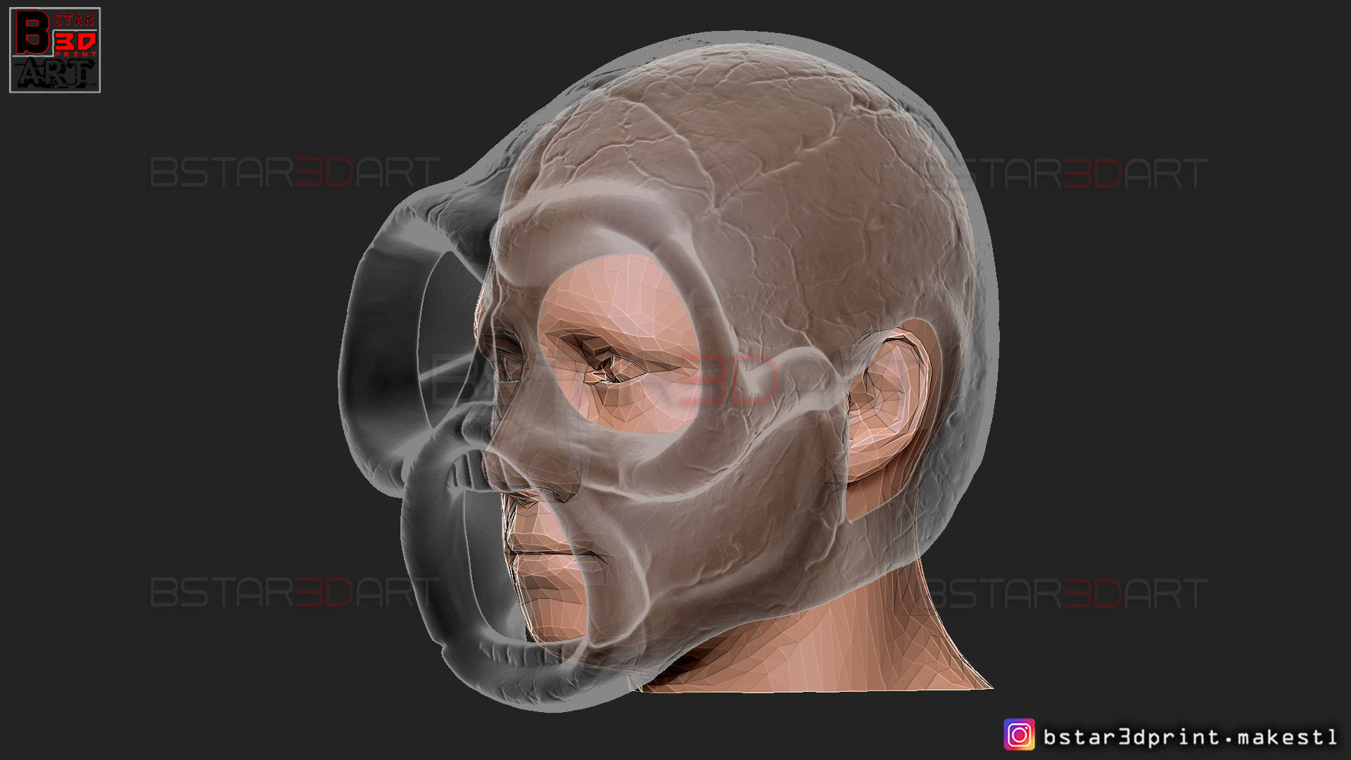 IOWA Sid Wilson Mask - SLIPKNOT Mask - Halloween cosplay 3D model 3D ...