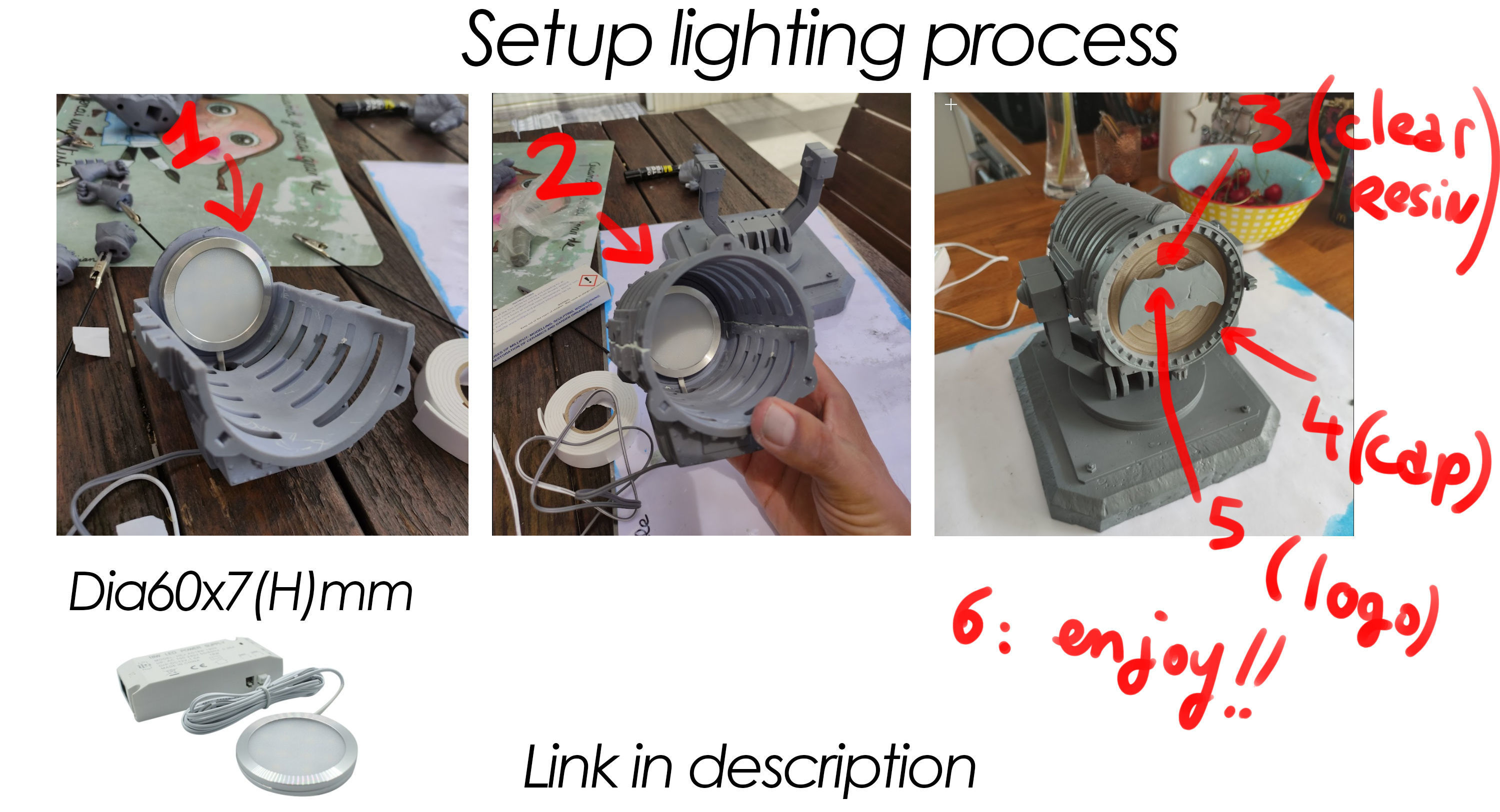 Batman on the Bat Signal Collectible 3D model 3D printable | CGTrader