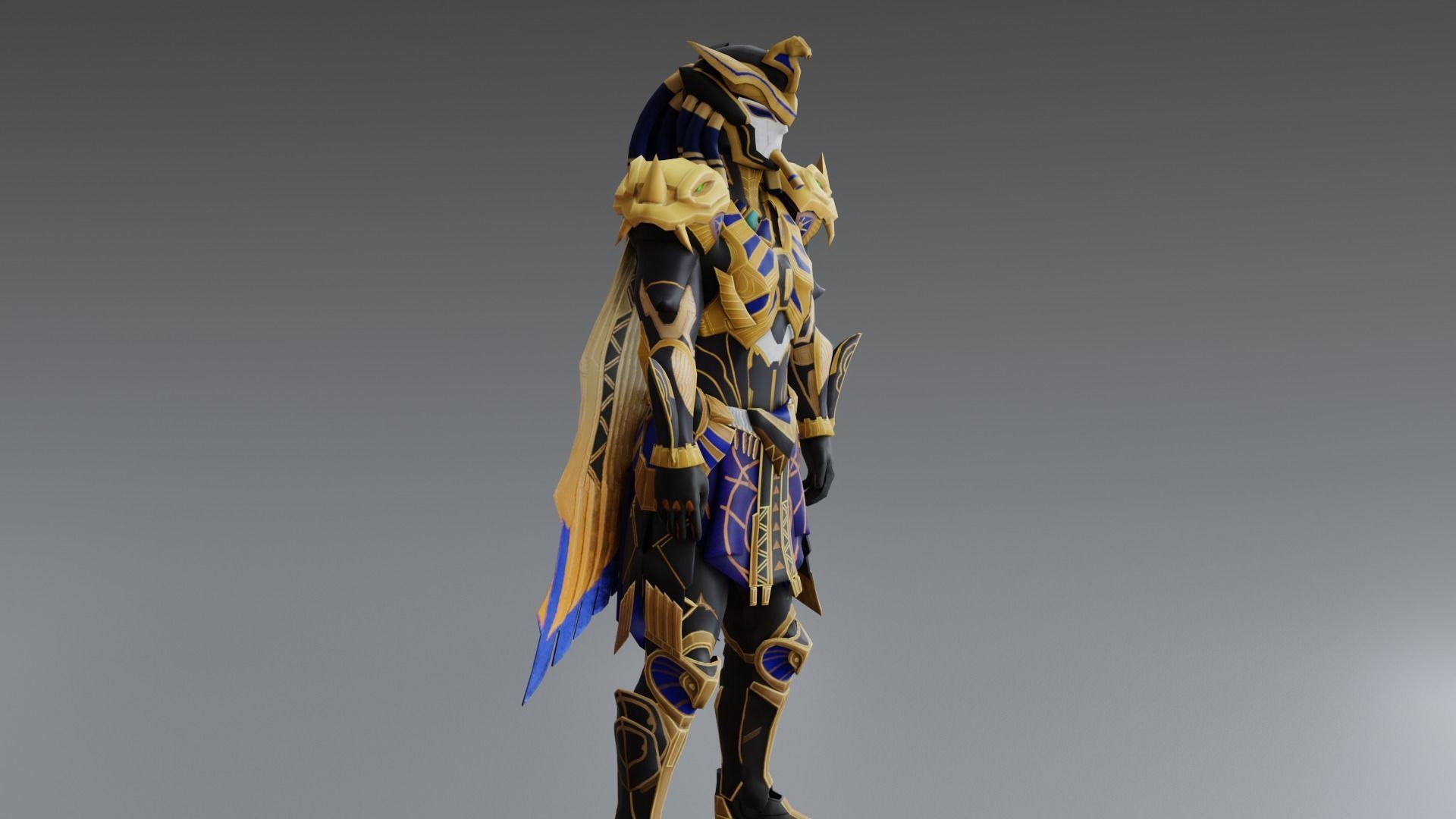 pubg mobile faroh character 3D model rigged | CGTrader