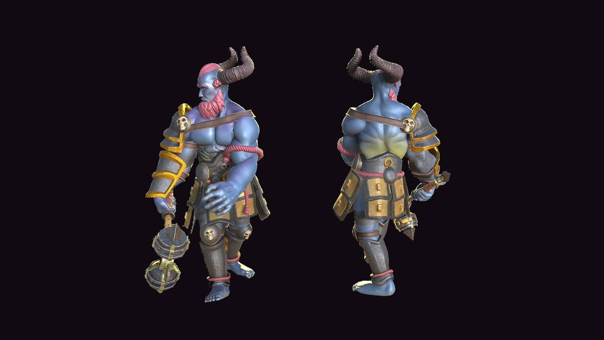 3D model Dust Warrior VR / AR / low-poly | CGTrader