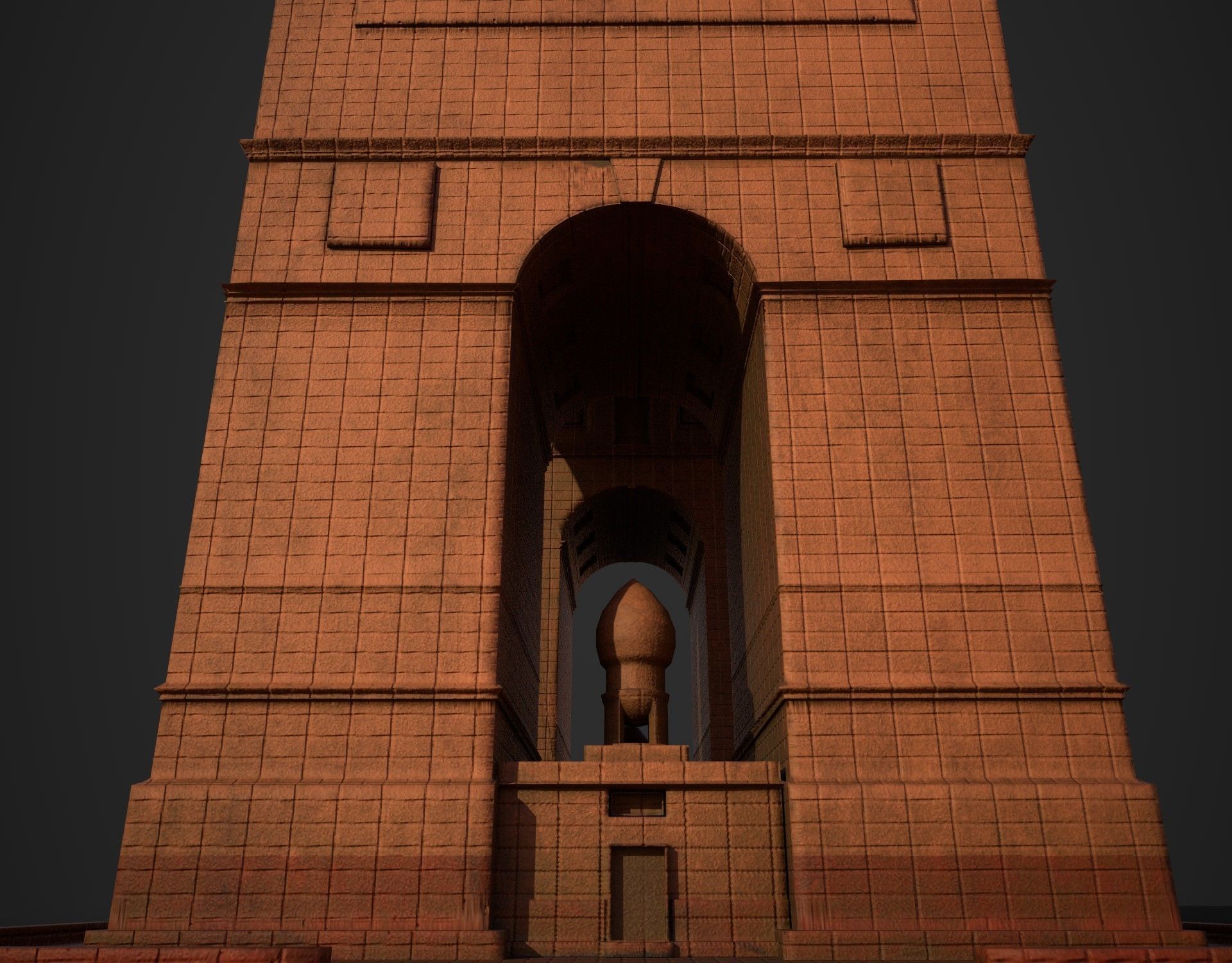 3D model India Gate VR / AR / low-poly | CGTrader