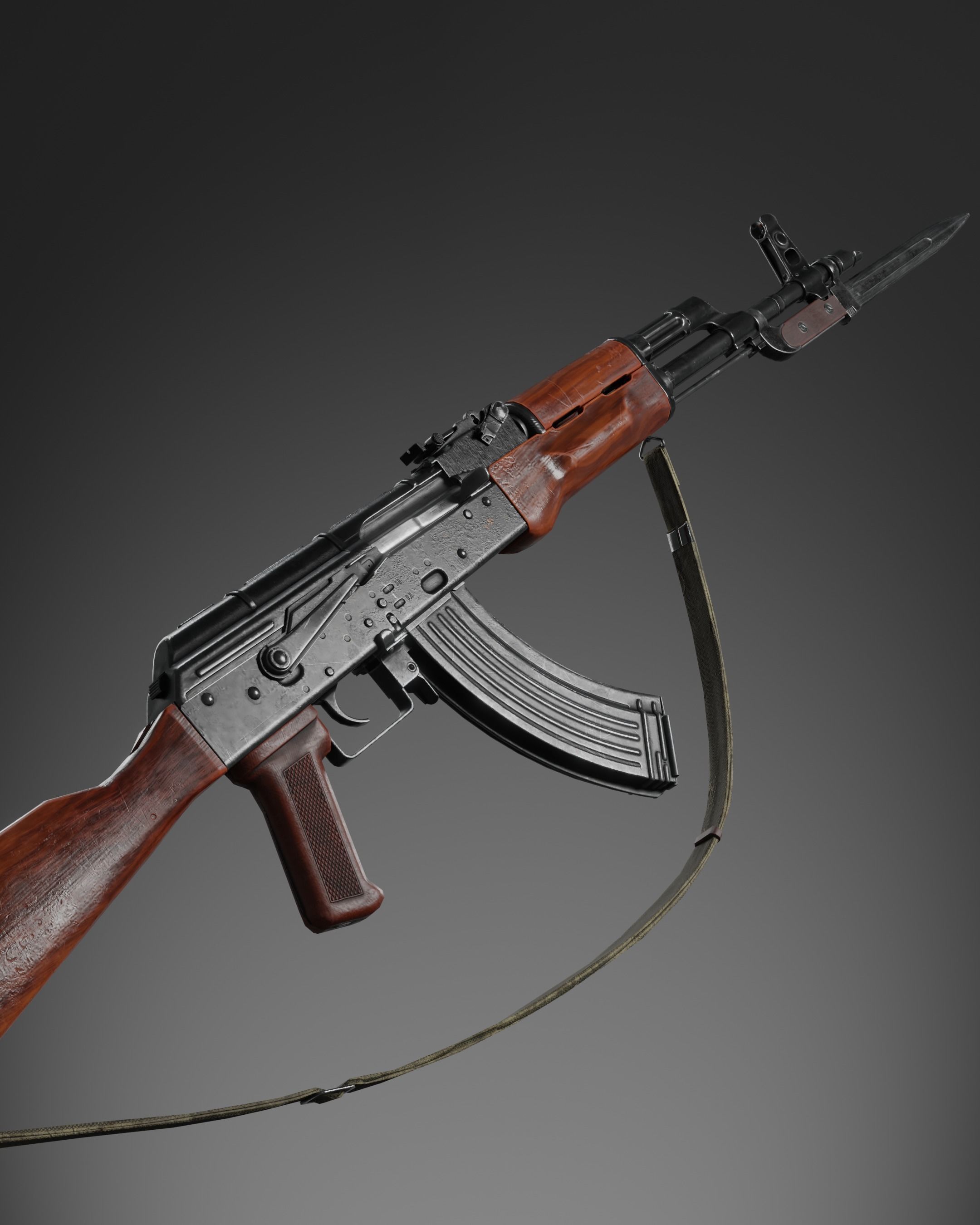 3D asset AK-47 Realistic | CGTrader