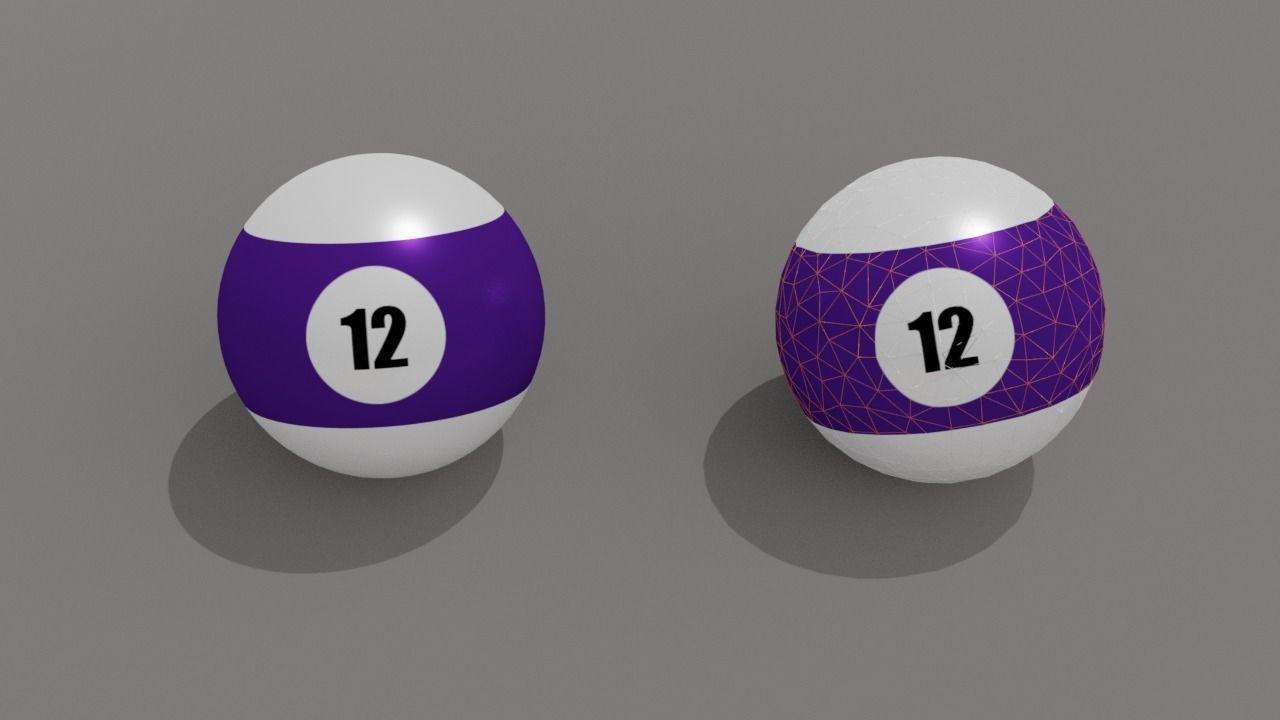 3D model 8ball Pool Balls VR / AR / low-poly | CGTrader
