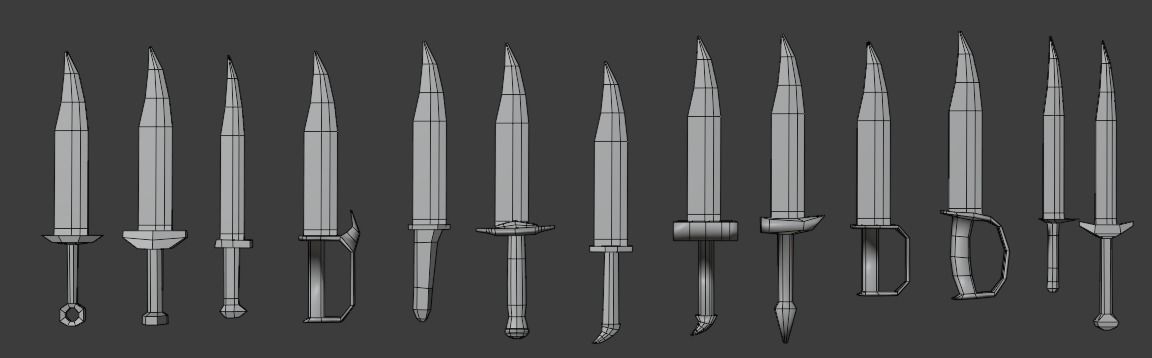 3D model low-poly Melee weapon VR / AR / low-poly | CGTrader