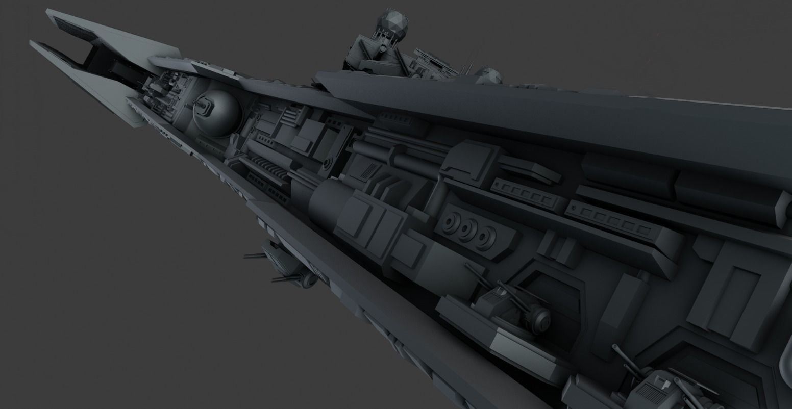 Victory 1 Class Star Destroyer - Star Wars 3D model | CGTrader