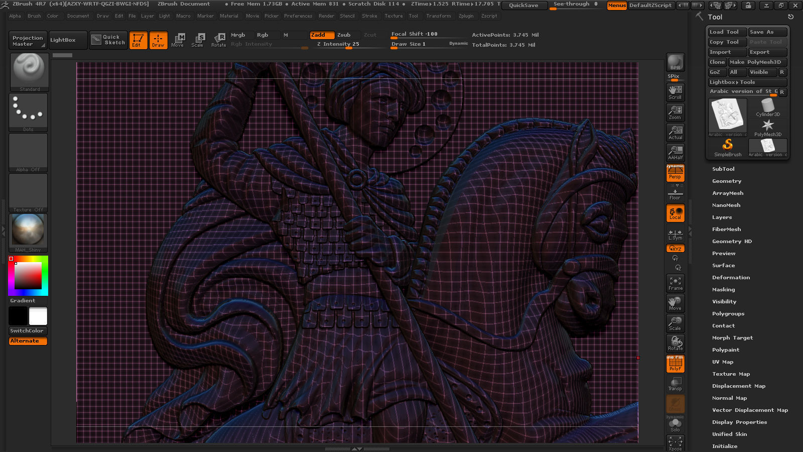 Saint George killing dragon 3D model 3D printable | CGTrader