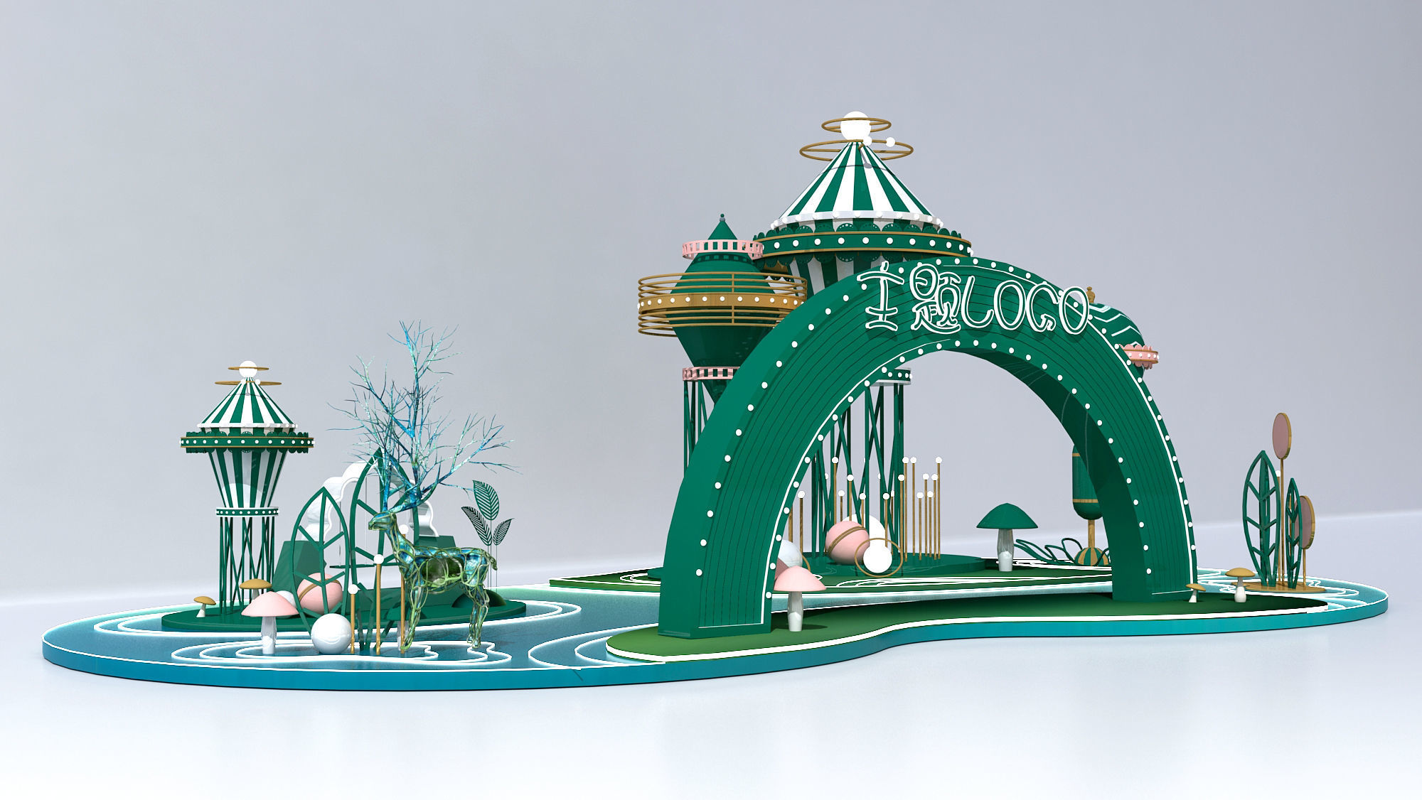 Summer activities 3D | CGTrader