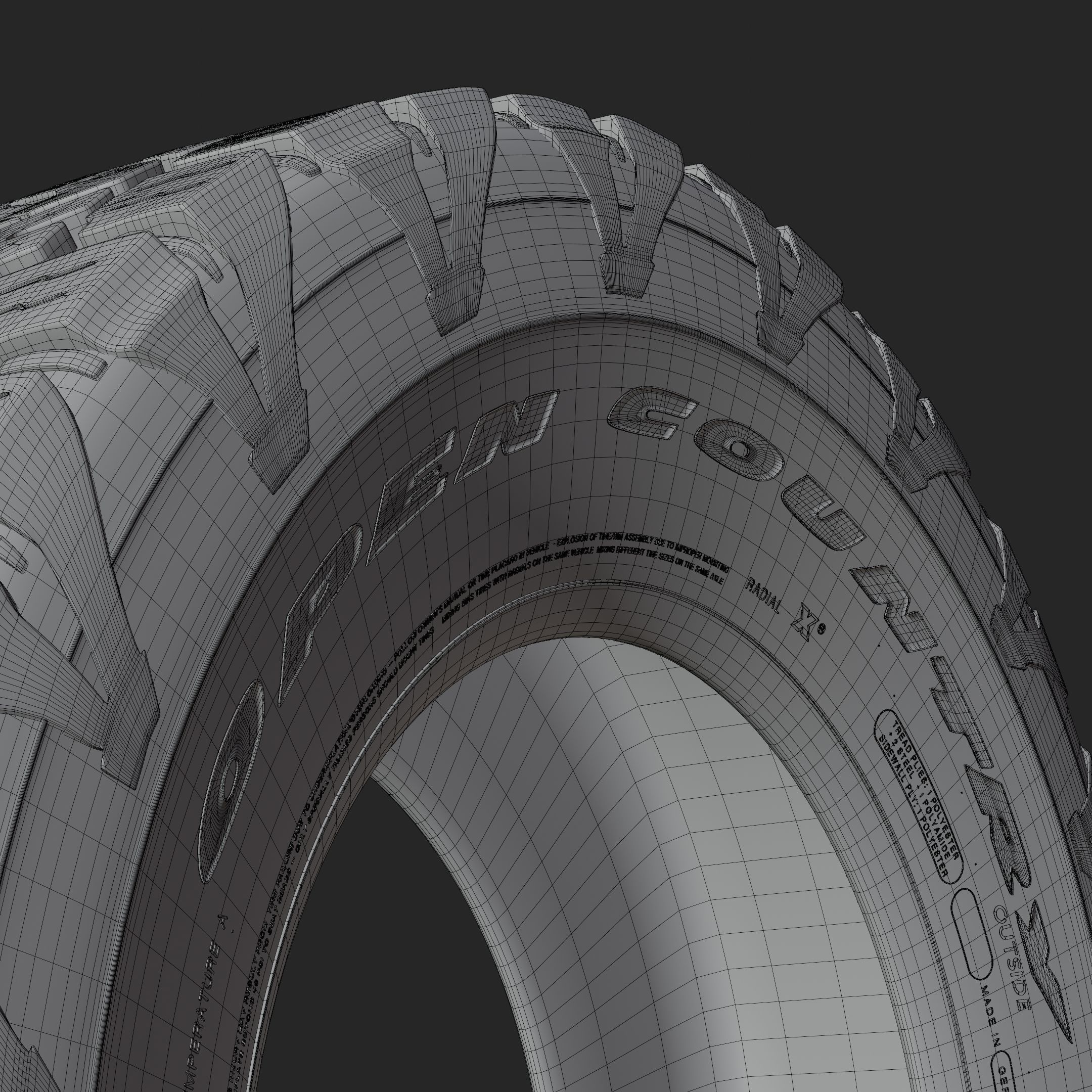 Toyo All Terrain off road tire 3D model | CGTrader