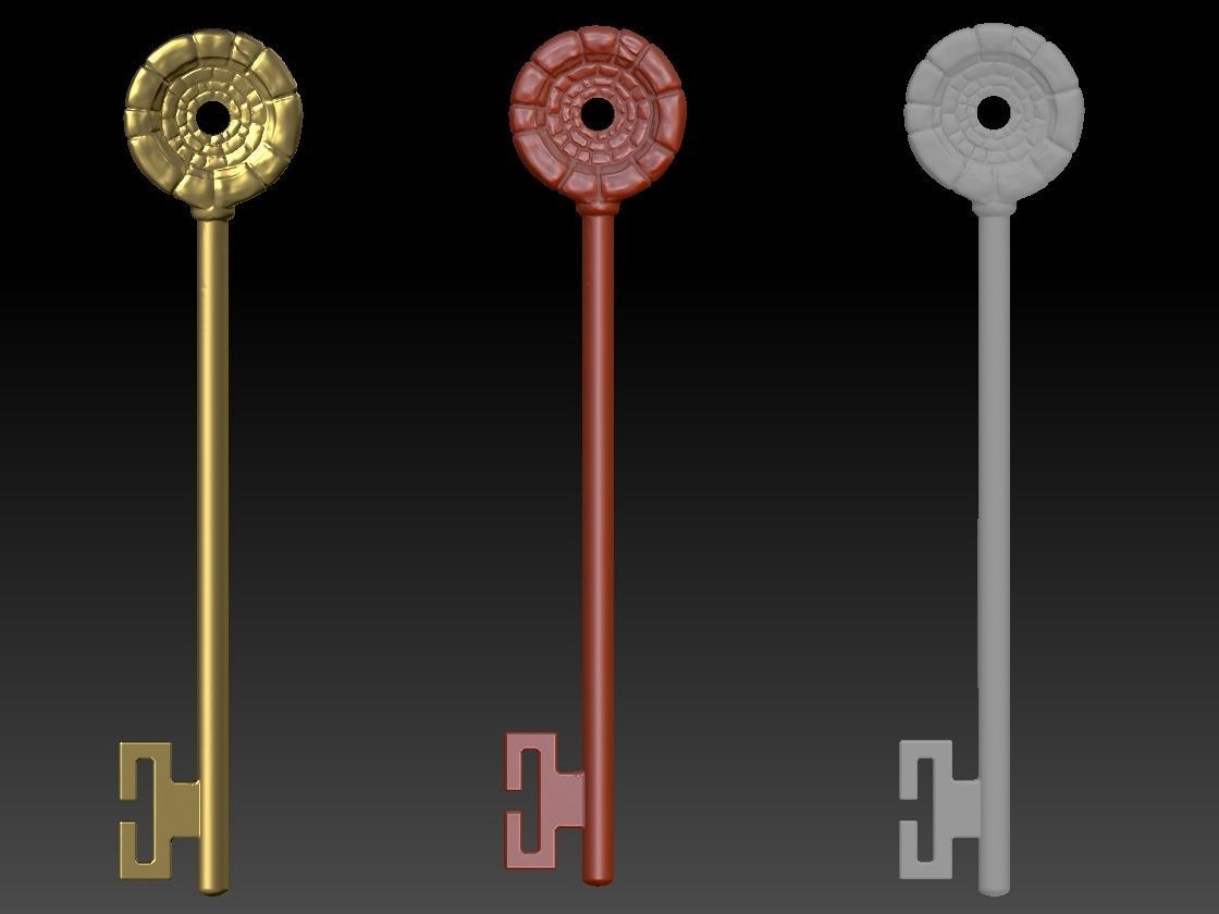 Locke and keys Echo key 3D model 3D printable | CGTrader