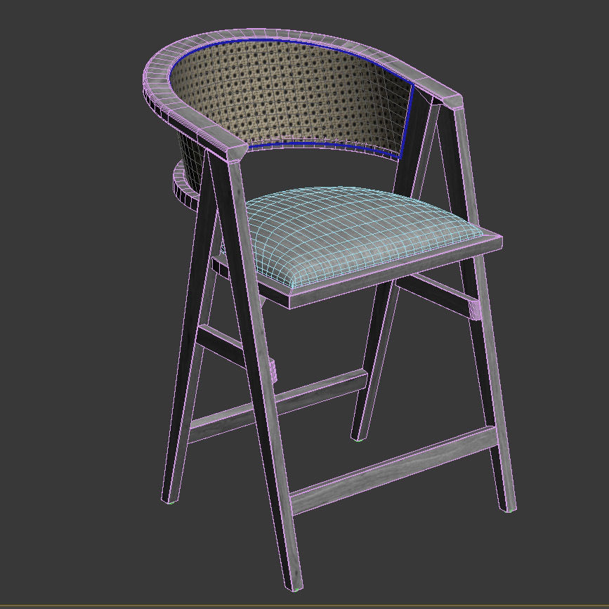 Ashley Taylor home Tabitha counter stool 3D model | CGTrader