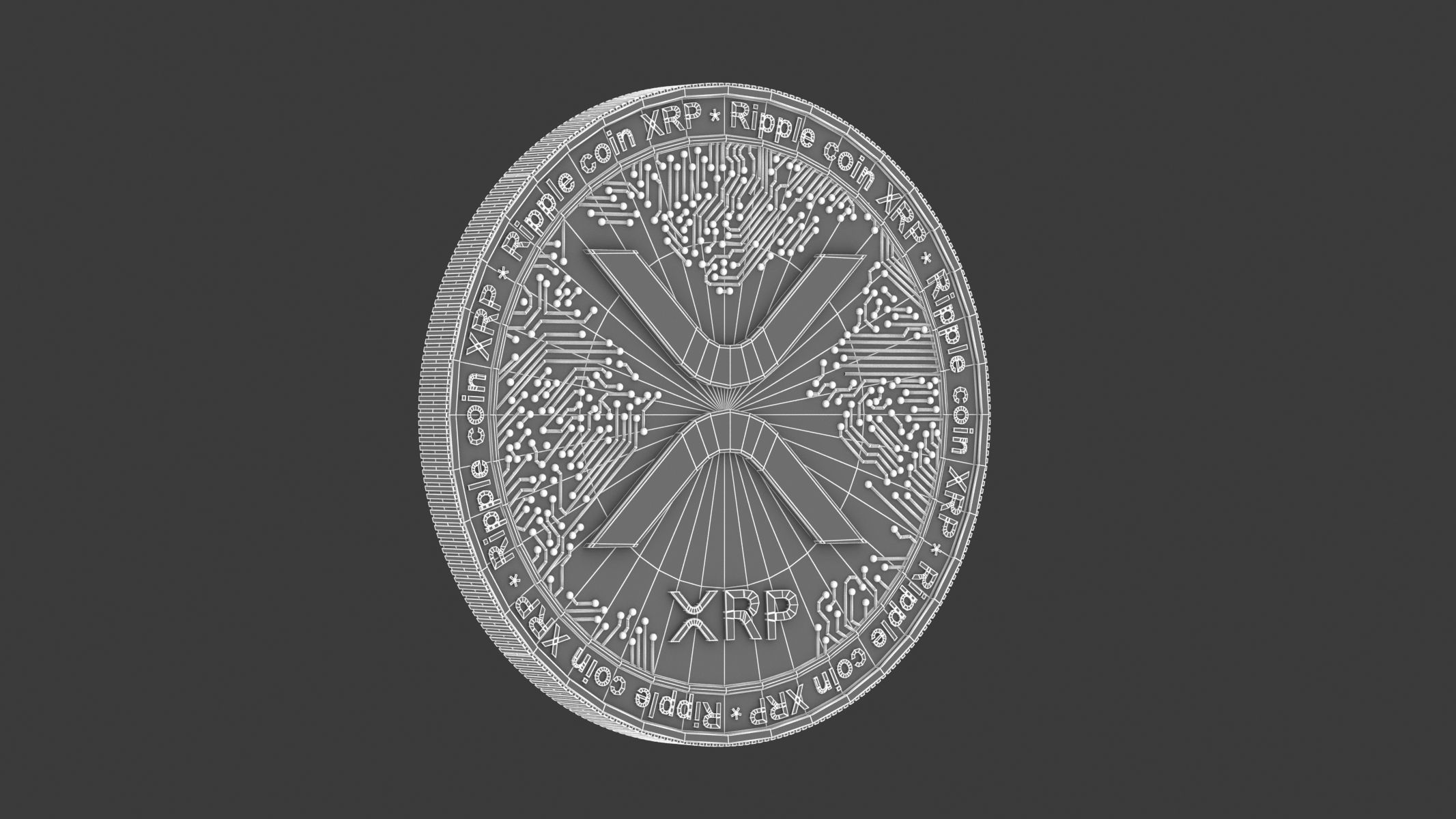 XRP Coin 3D model | CGTrader