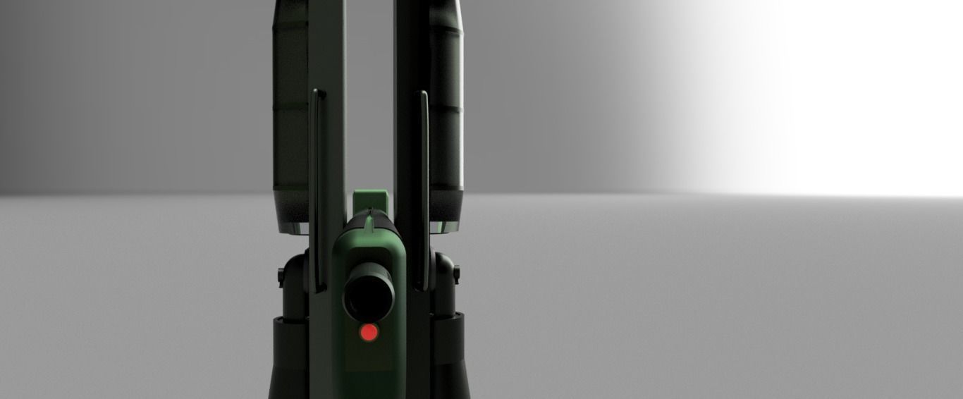 Sentry machine gun 2 3D model rigged | CGTrader