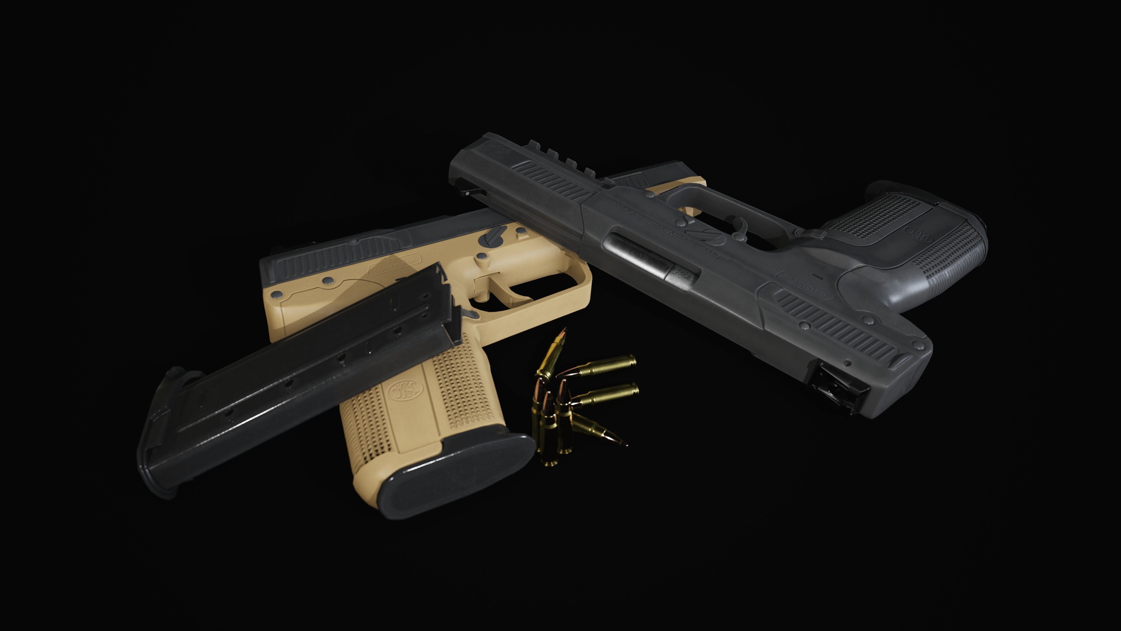 3D model FN Five-seveN Pistol VR / AR / low-poly | CGTrader