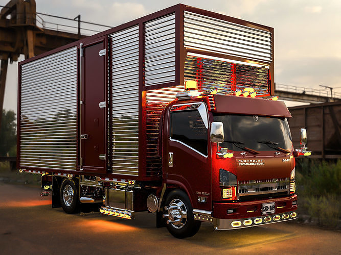 ISUZU NNR Custom 3D model | CGTrader