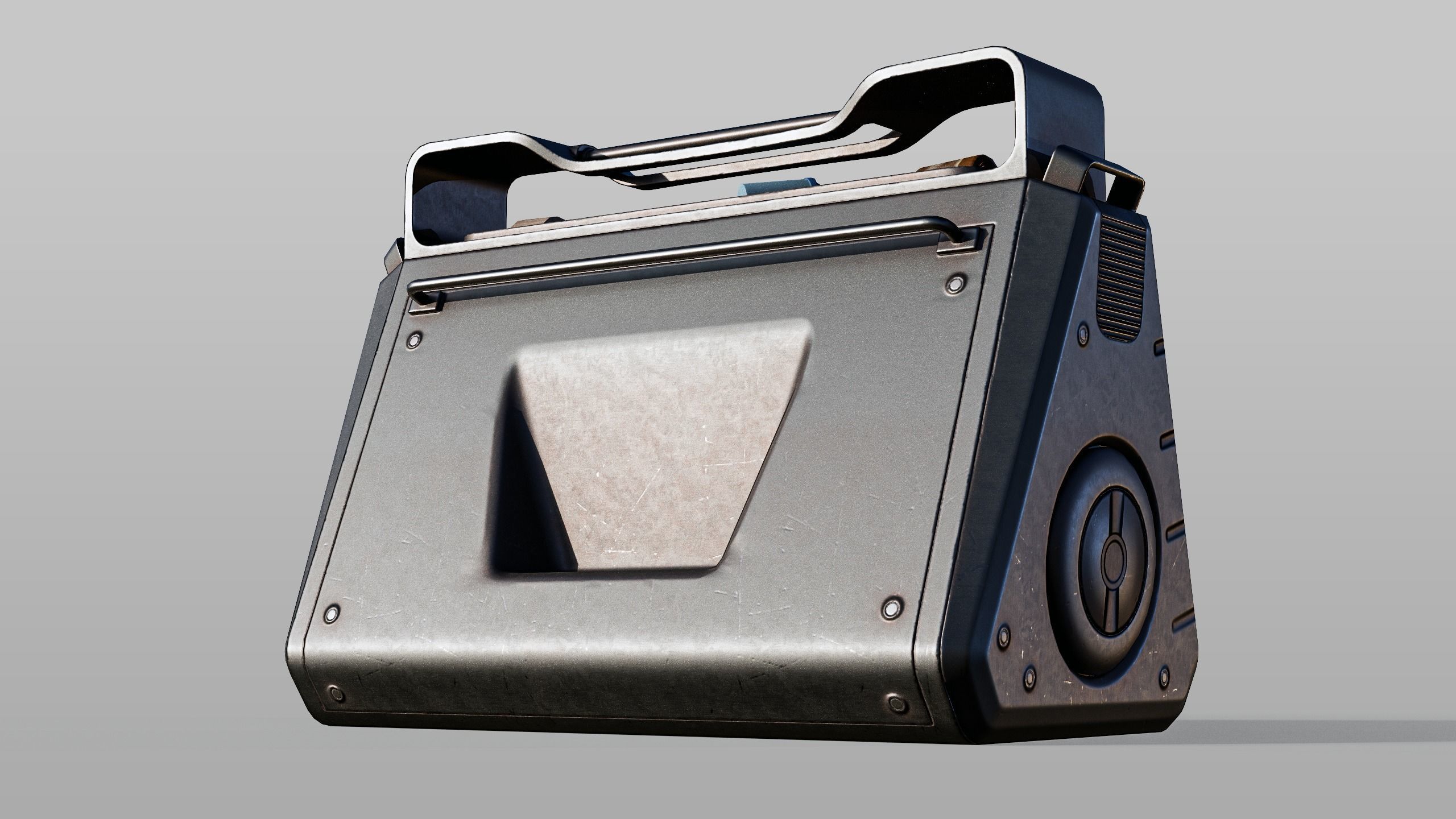 3D model Cyberpunk street trash bin prop VR / AR / low-poly | CGTrader